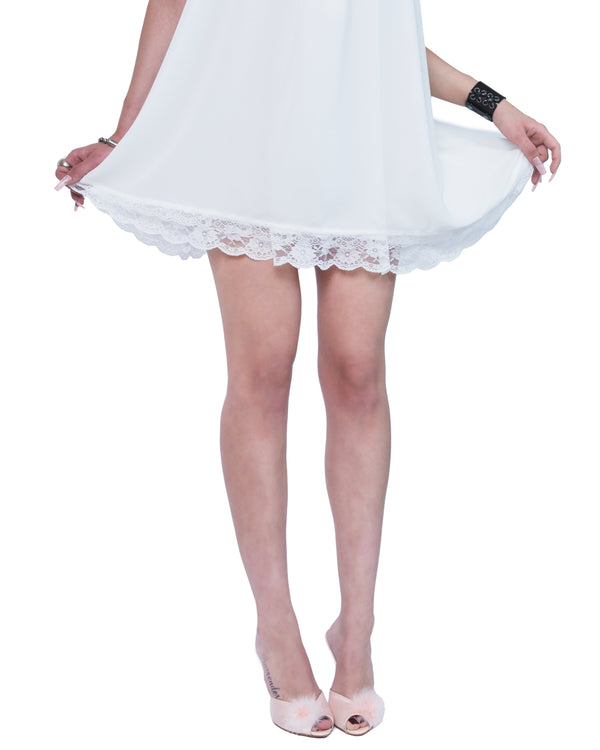 White Wilt Dress - iGirl World